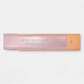 Glamorous Rose Gold Glitter Elegant Professional Door Sign | Zazzle