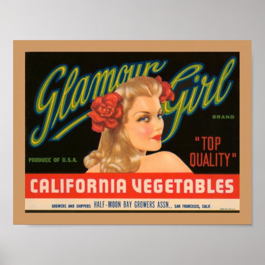 Glamour Girl Poster | Zazzle.com
