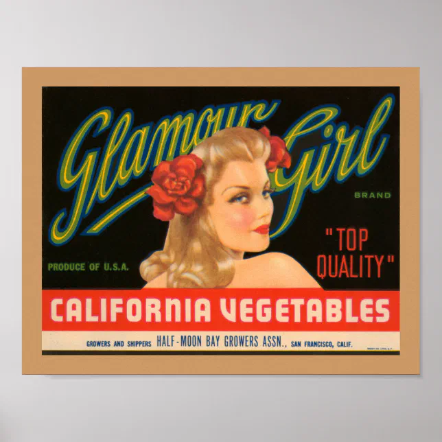 Glamour Girl Poster | Zazzle