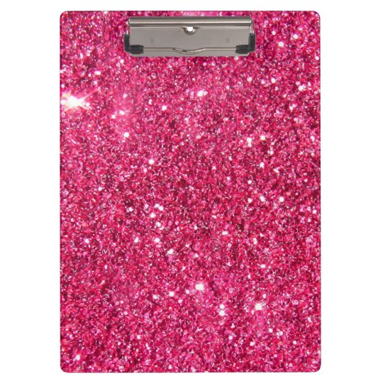 Glamour Hot Pink Glitter Clipboard | Zazzle.com