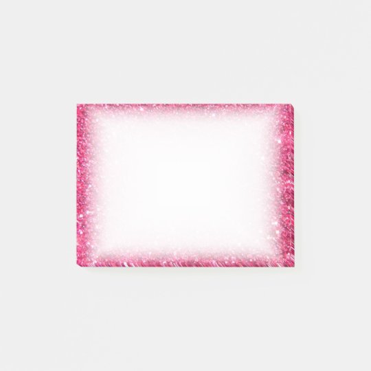 Glamour Hot Pink Glitter Post-it Notes | Zazzle.com