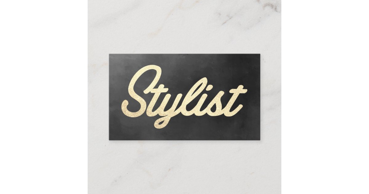 Glamour Stylist Font Business Card | Zazzle