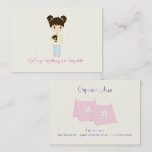 Glamping Sleepover Party Calling Card | Zazzle