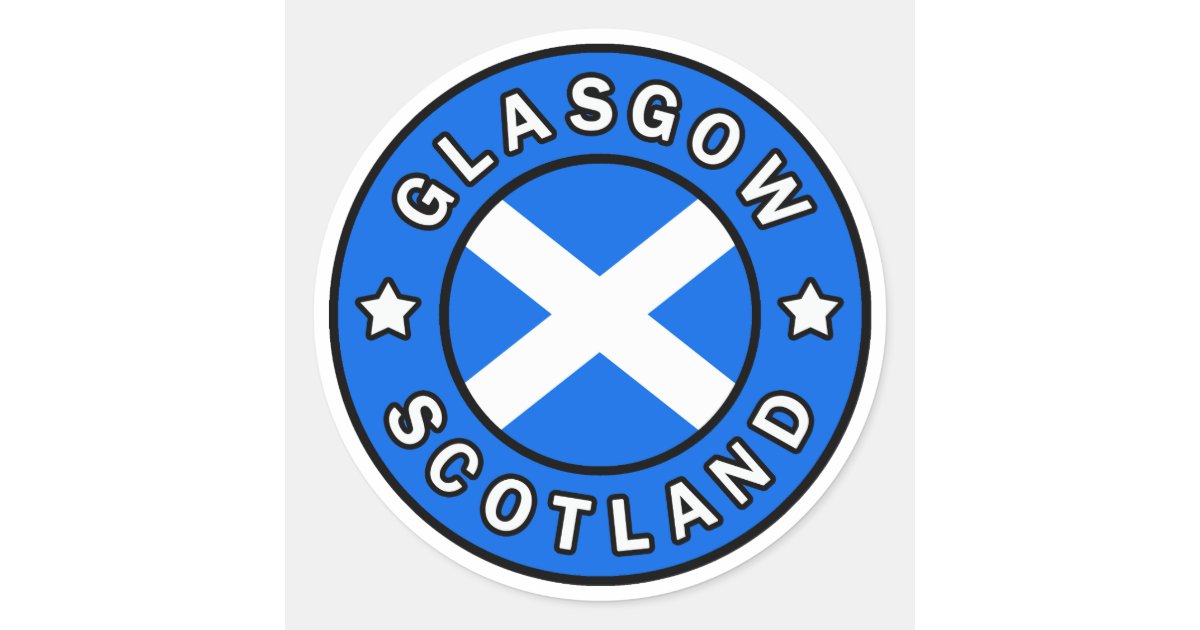 Glasgow Scotland Classic Round Sticker | Zazzle