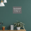 Glasgow Scotland Latitude & Longitude Poster | Zazzle