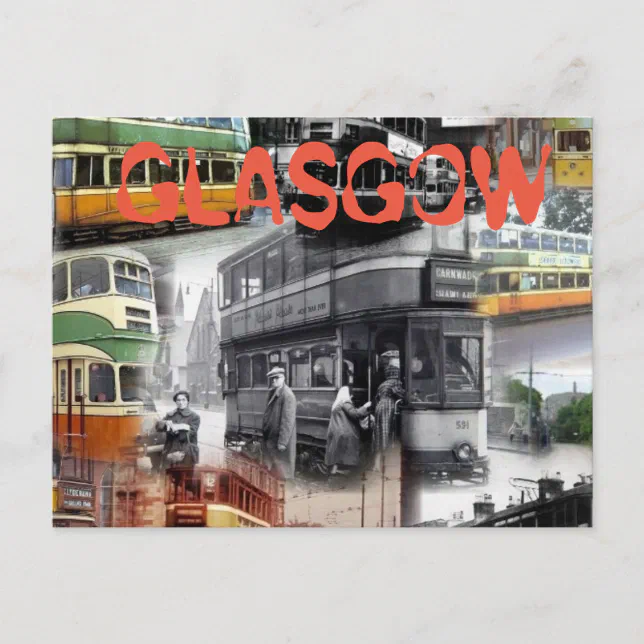 Glasgow Trams Postcard | Zazzle
