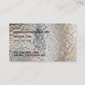 glass business card | Zazzle