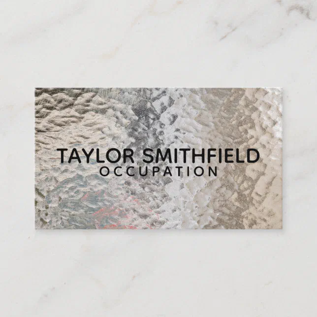 glass business card | Zazzle