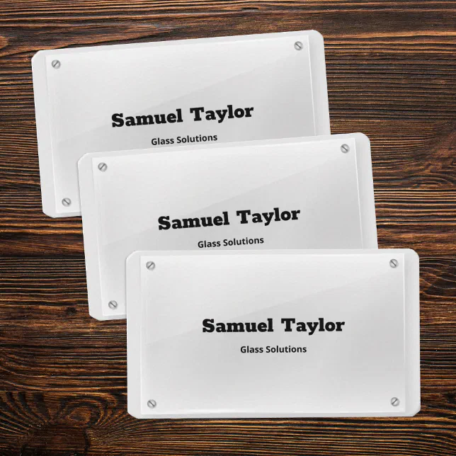 Glass Company Business Card | Zazzle