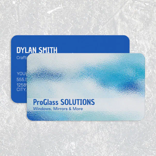 Glass Company Glassworks Business Card | Zazzle
