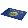 Glass cutting board with Flag of Montana USA | Zazzle