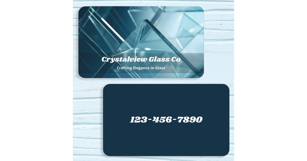 Glass Glassworks Business Card | Zazzle