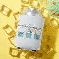 Glass Half Full Funny Meme Can Cooler | Zazzle