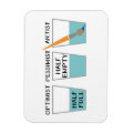 Glass Half Full Funny Meme Magnet | Zazzle