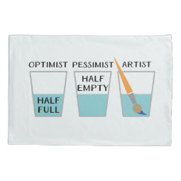Glass Half Full Funny Meme Pillow Case | Zazzle