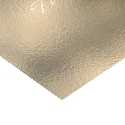 Glass Sepia Gold Blush Metallic Thank You Name Tissue Paper | Zazzle