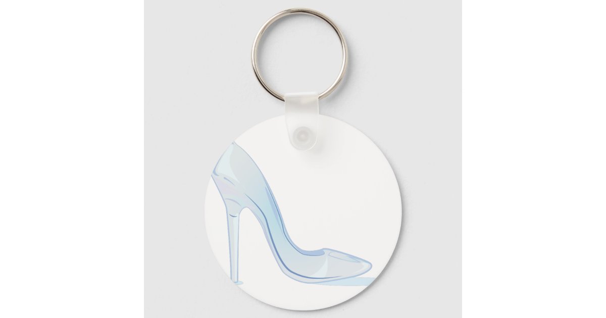 Glass Slipper Keychain | Zazzle