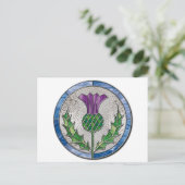 Glass Thistle Postcard | Zazzle
