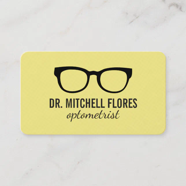 Glasses Business Card | Zazzle