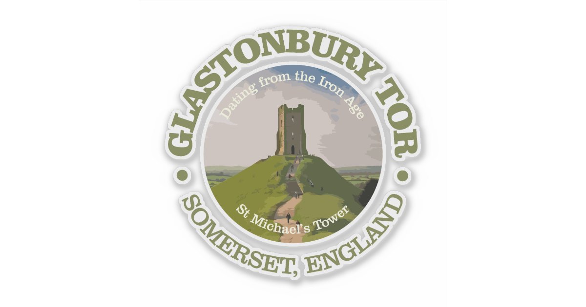Glastonbury Tor Sticker | Zazzle