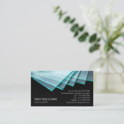 Glazier Glazing Glass Work Business Card | Zazzle