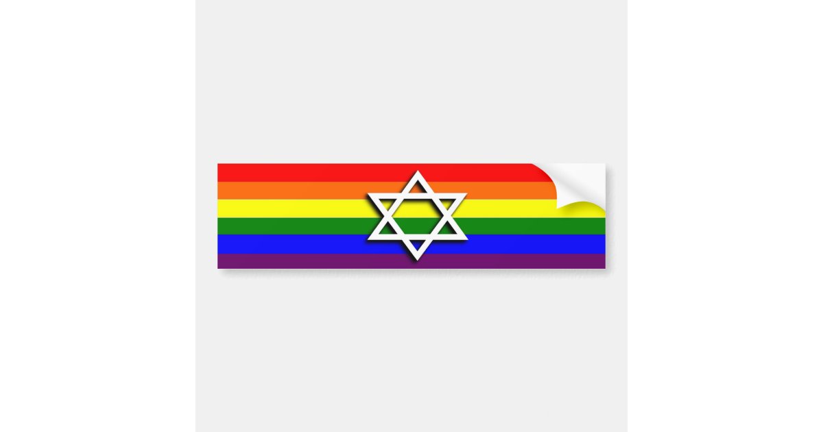 GLBT Jewish Pride Bumper Sticker | Zazzle