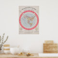 Gleason's new standard map of the world poster | Zazzle