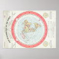 Gleason's "NEW STANDARD MAP OF THE WORLD" Poster | Zazzle
