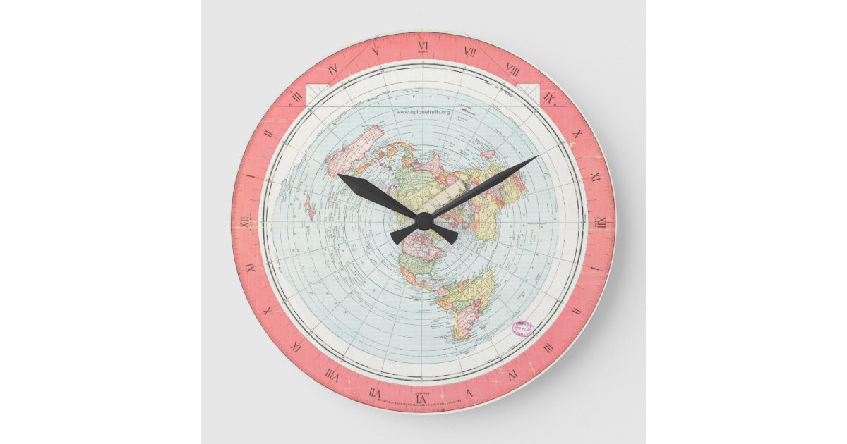 Gleason's NEW STANDARD MAP OF THE WORLD Wall Clock | Zazzle