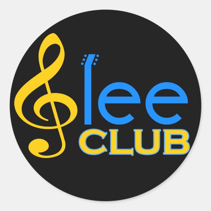 Glee Club Classic Round Sticker | Zazzle.com