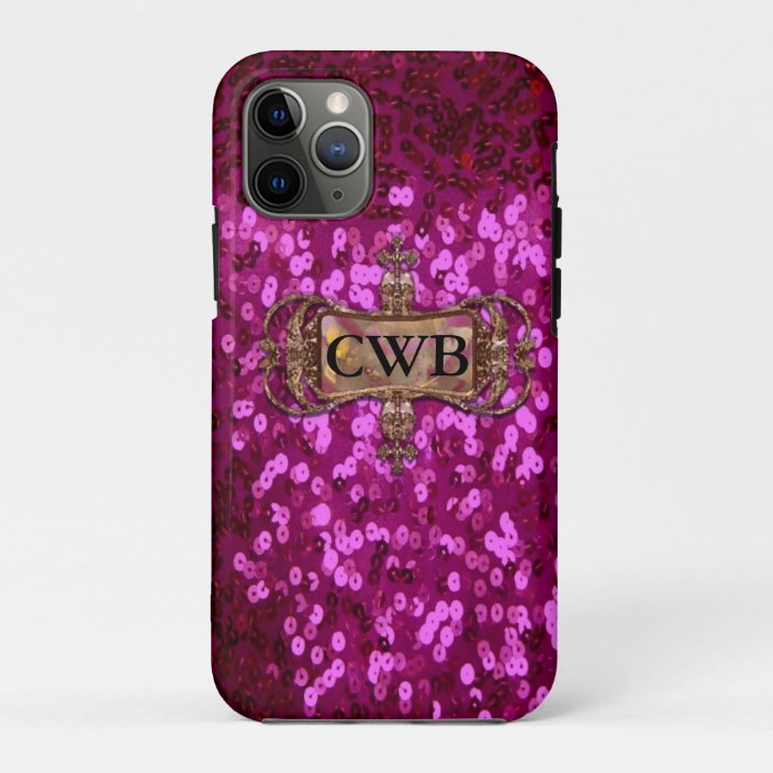 Gleem Shea II Pretty Bling Girl Monogram Case-Mate iPhone Case | Zazzle.com