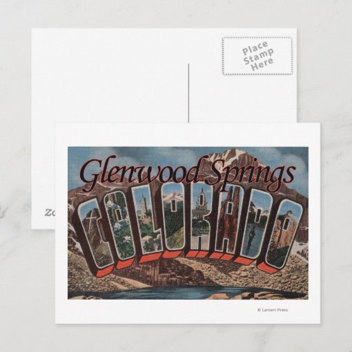 Glenwood Springs, Colorado - Large Letter Scenes Postcard | Zazzle