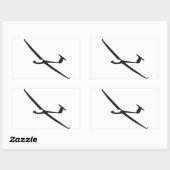 Glider Rectangular Sticker | Zazzle