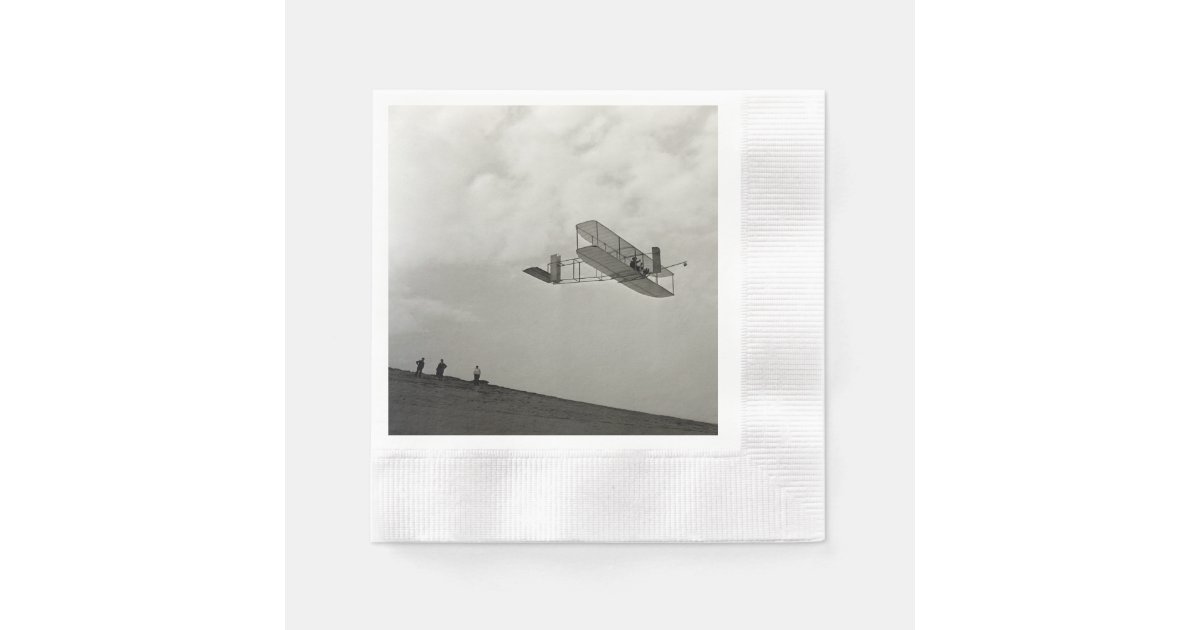 Glider Test Flight Aviation Wright Brothers Napkins | Zazzle