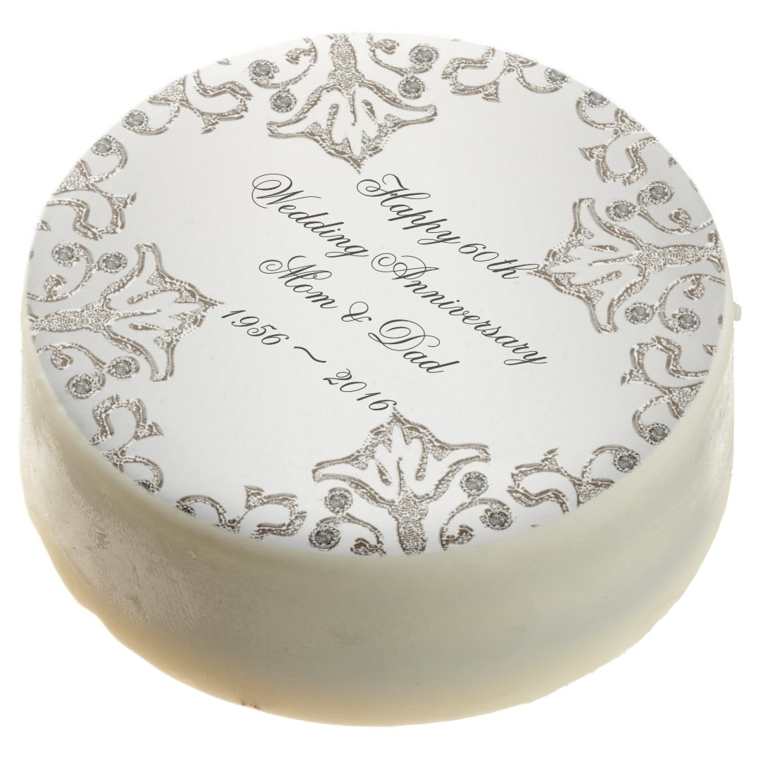 Glitter 60th Diamond Anniversary Oreo Cookie | Zazzle