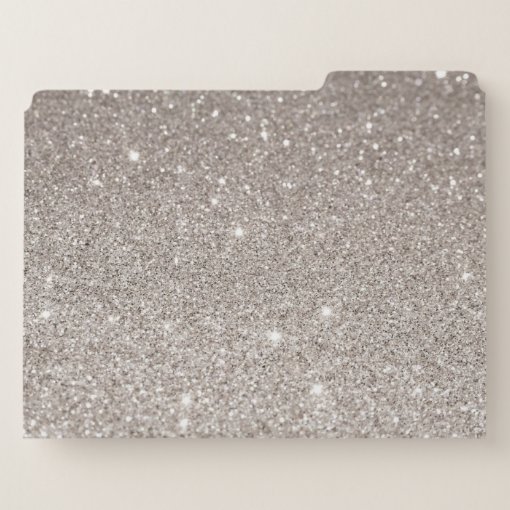 Glitter and Glamour Gold and Silver File Folder | Zazzle