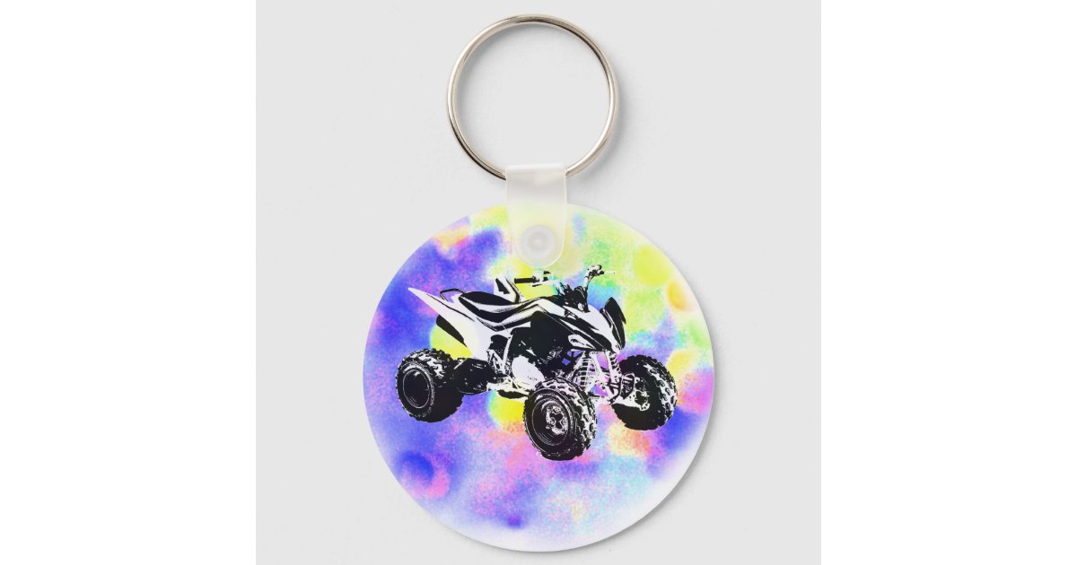 Glitter ATV Keychain | Zazzle