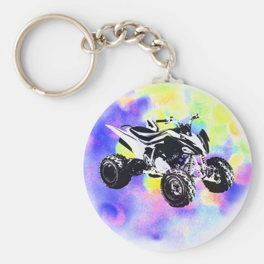 Glitter ATV Keychain | Zazzle.com