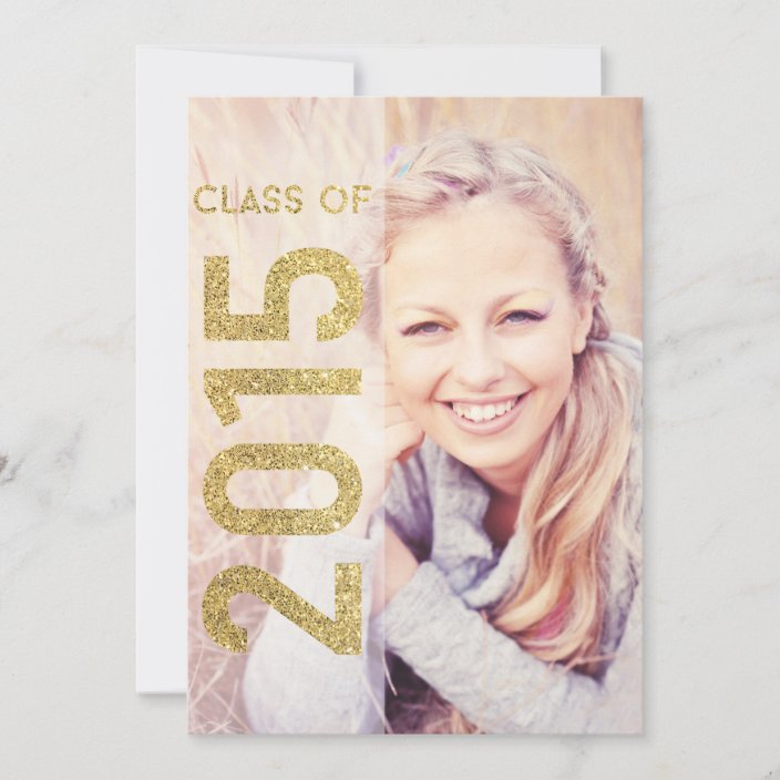 Glitter Class of 2015 Graduation Announcement | Zazzle.com