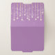 Glitter dripping string lights shiny purple chic file folder | Zazzle