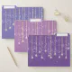 Glitter dripping string lights shiny purple chic file folder | Zazzle