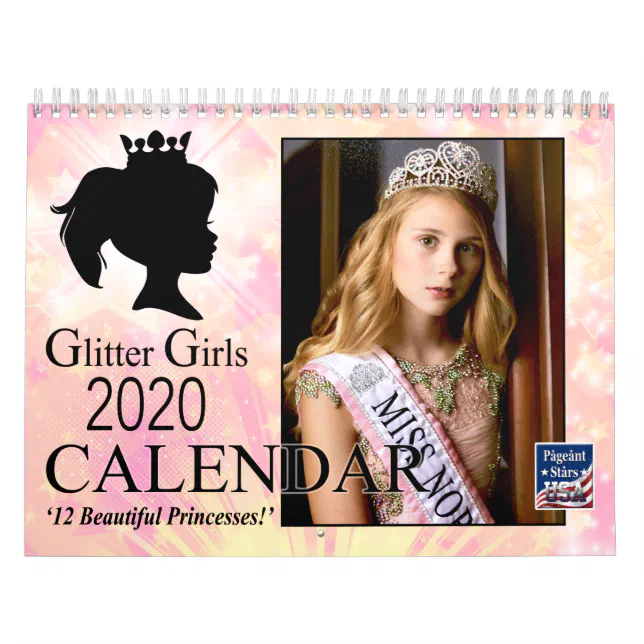 Glitter Girls 2020, Pageant Princess Calendar | Zazzle