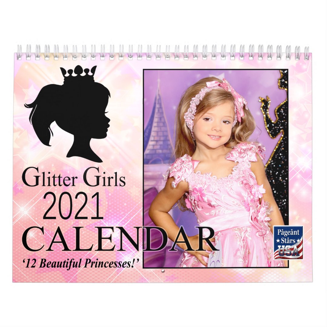 Glitter Girls Calendar 2021 | Zazzle