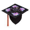 Glitter Grad Cap,Violet Spring Flowers Graduation Graduation Cap Topper ...