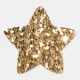 Glitter Look Solid Gold Sparkle Star Sticker | Zazzle