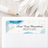 *~*Glitter Ocean Gold Nautical Beach SEA TURTLE Label | Zazzle