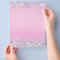 Glitter pink blank flyer | Zazzle