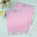 Glitter pink blank flyer | Zazzle