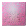 Glitter Pink Cheetah Print Ceramic Tile | Zazzle