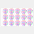 Glitter pink magical unicorn rainbow school labels | Zazzle